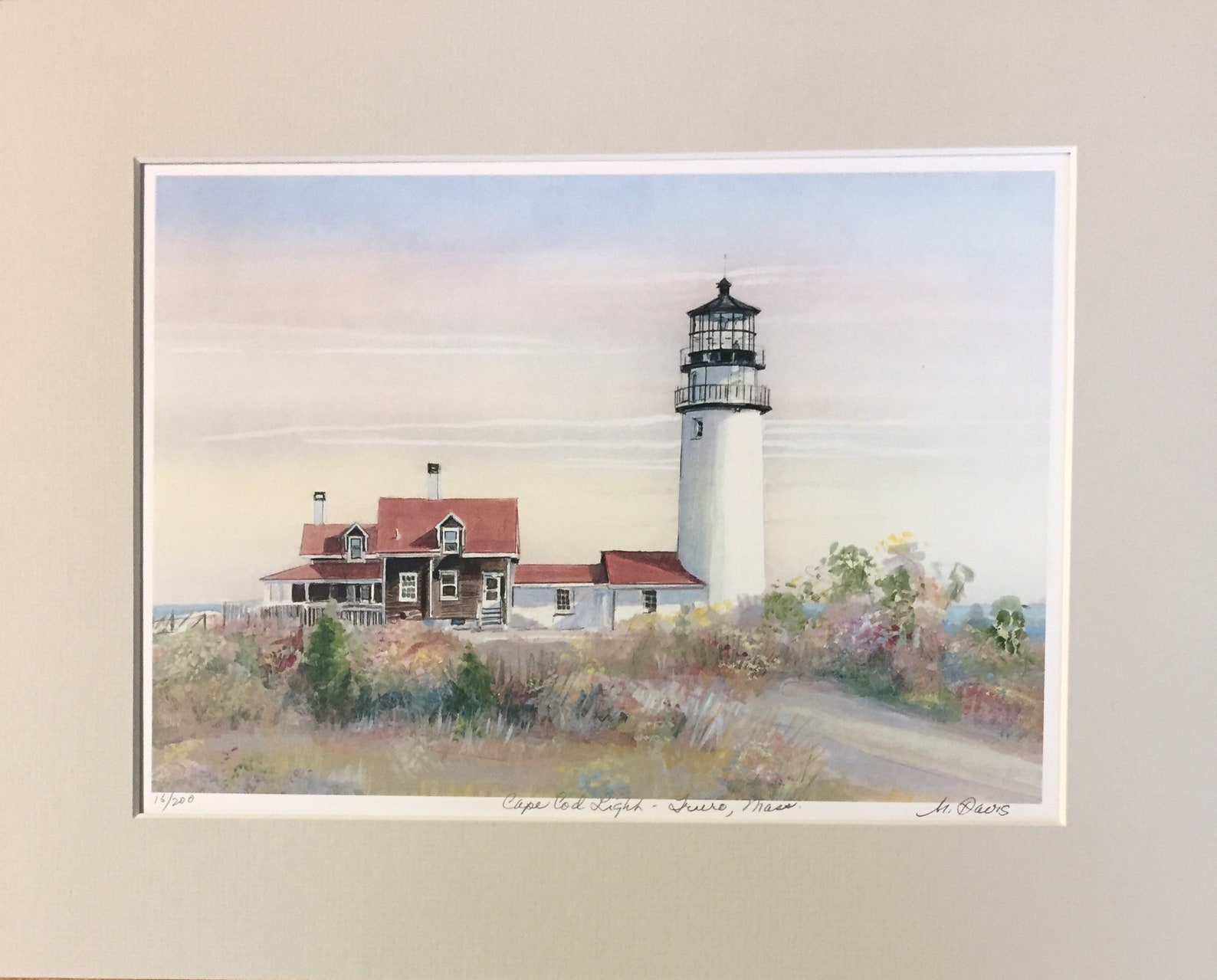 Cape Cod Light, Wall Art of Truro Mass.,highland Lighthouse on Cape Cod ...