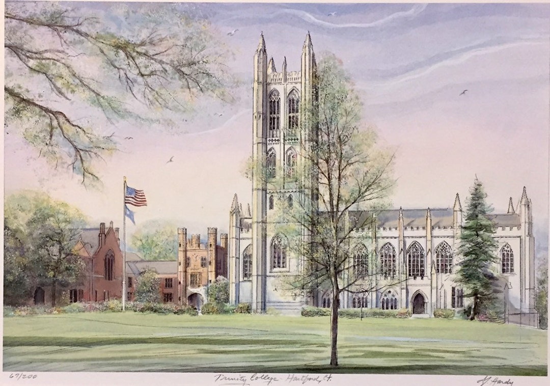 Trinity College, Wall Art Private Liberal Arts College in Hartford ...