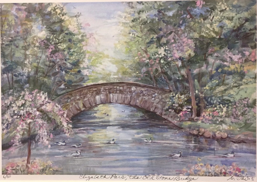 Elizabeth Park, the Old Stone Bridge, Part of the Beautiful Symbolic ...