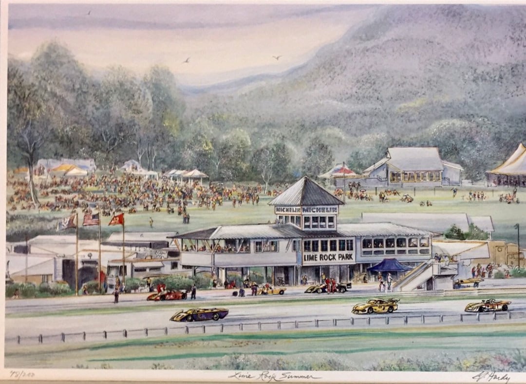 Lime Rock Race Track, Wall Art of Lakeville, Connecticut , Beloved ...