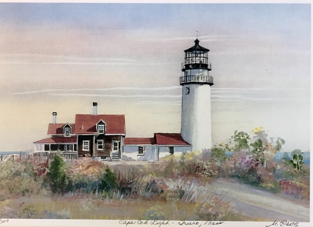 Cape Cod Light, Wall Art of Truro Mass.,highland Lighthouse on Cape Cod ...
