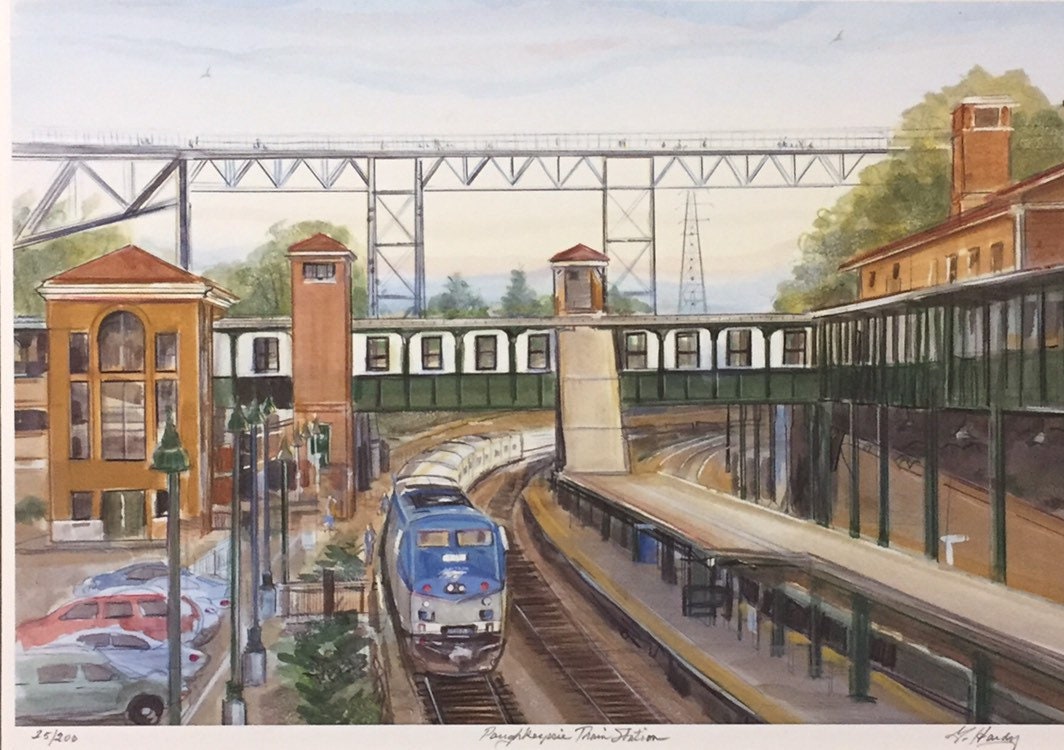 Poughkeepsie Railroad Station, Wall Art of a Great 1918 Beaux Arts ...