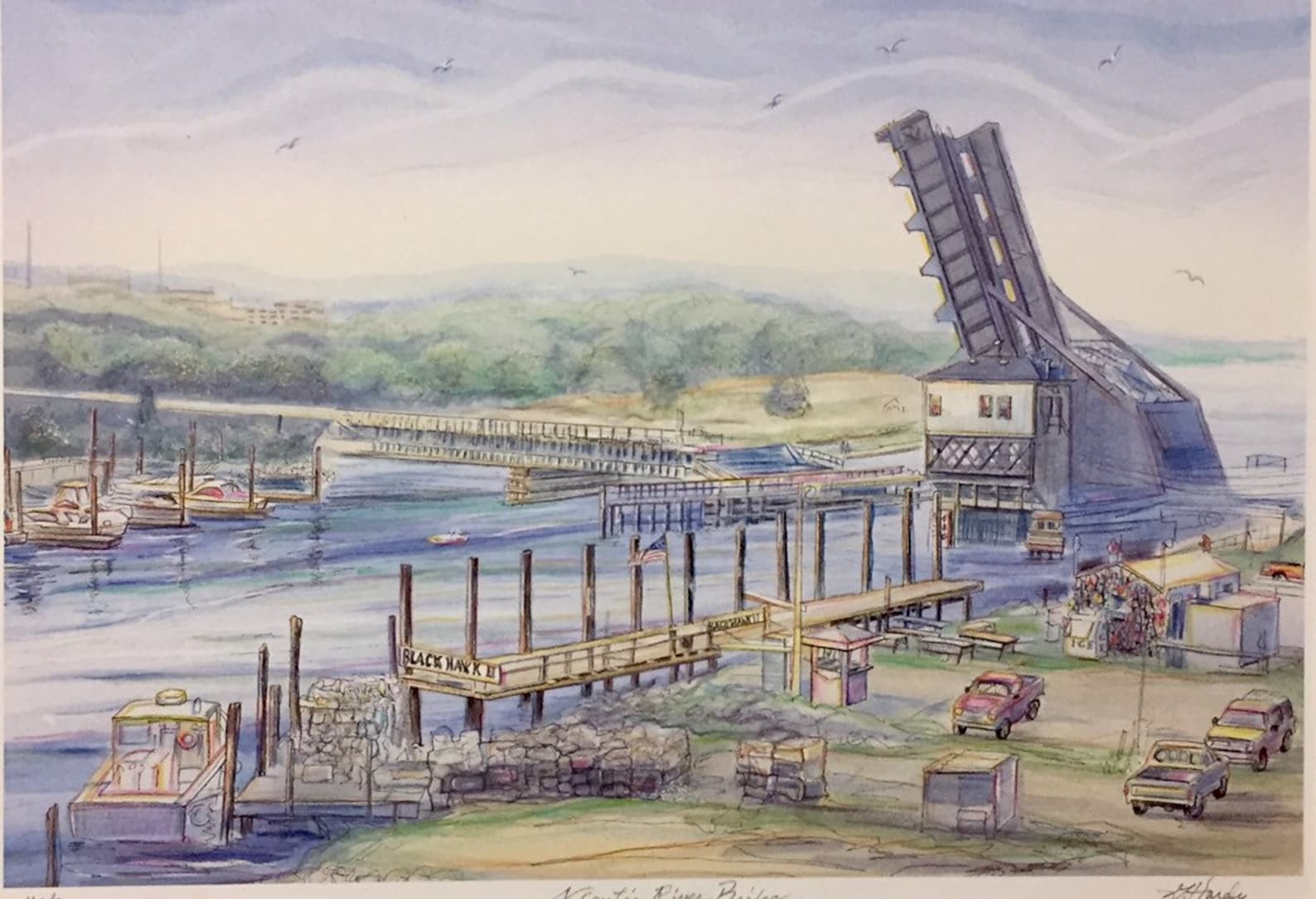 Niantic River Bridge Railroad Bridge Carrying Amtrak N.E. - Etsy