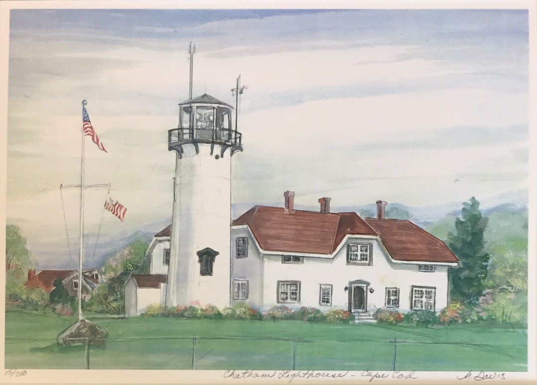 Chatham Lighthouse Cape Cod Wall Art, Frameable Print From Original ...