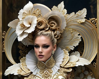 Order Your Glamorous Ceremonial Portrait of the Beauty Queen for Social ...