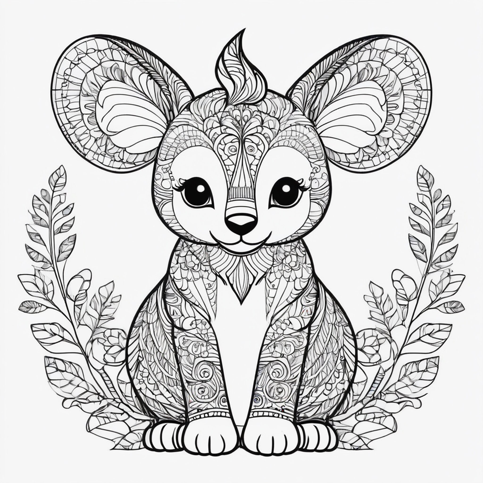 Coloring Page Printable, Zentangle Inspired, Instant Download ...