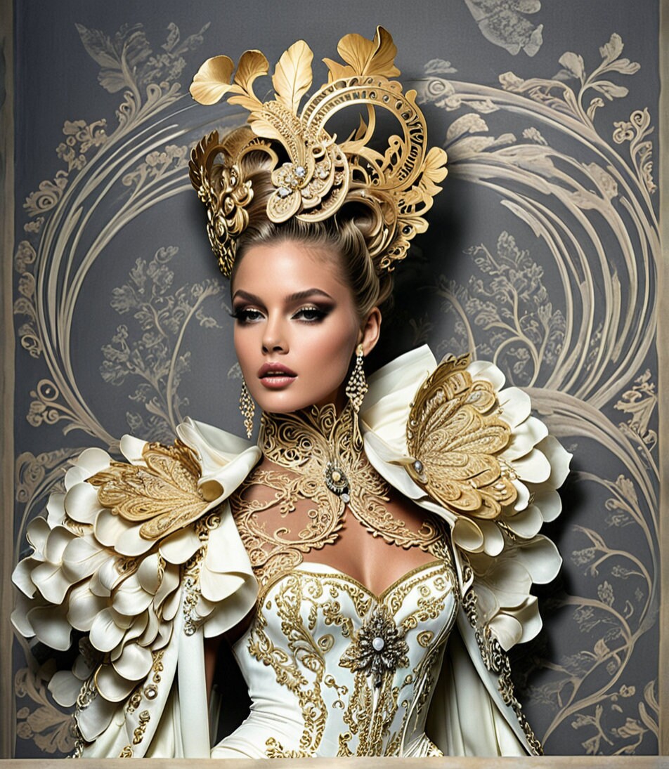 Order Your Glamorous Ceremonial Portrait of the Beauty Queen for Social ...