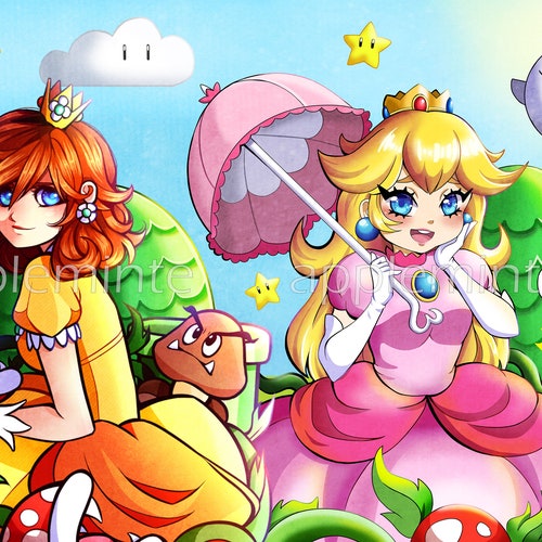 Super Smash Princesses Print A3 A4 | Etsy