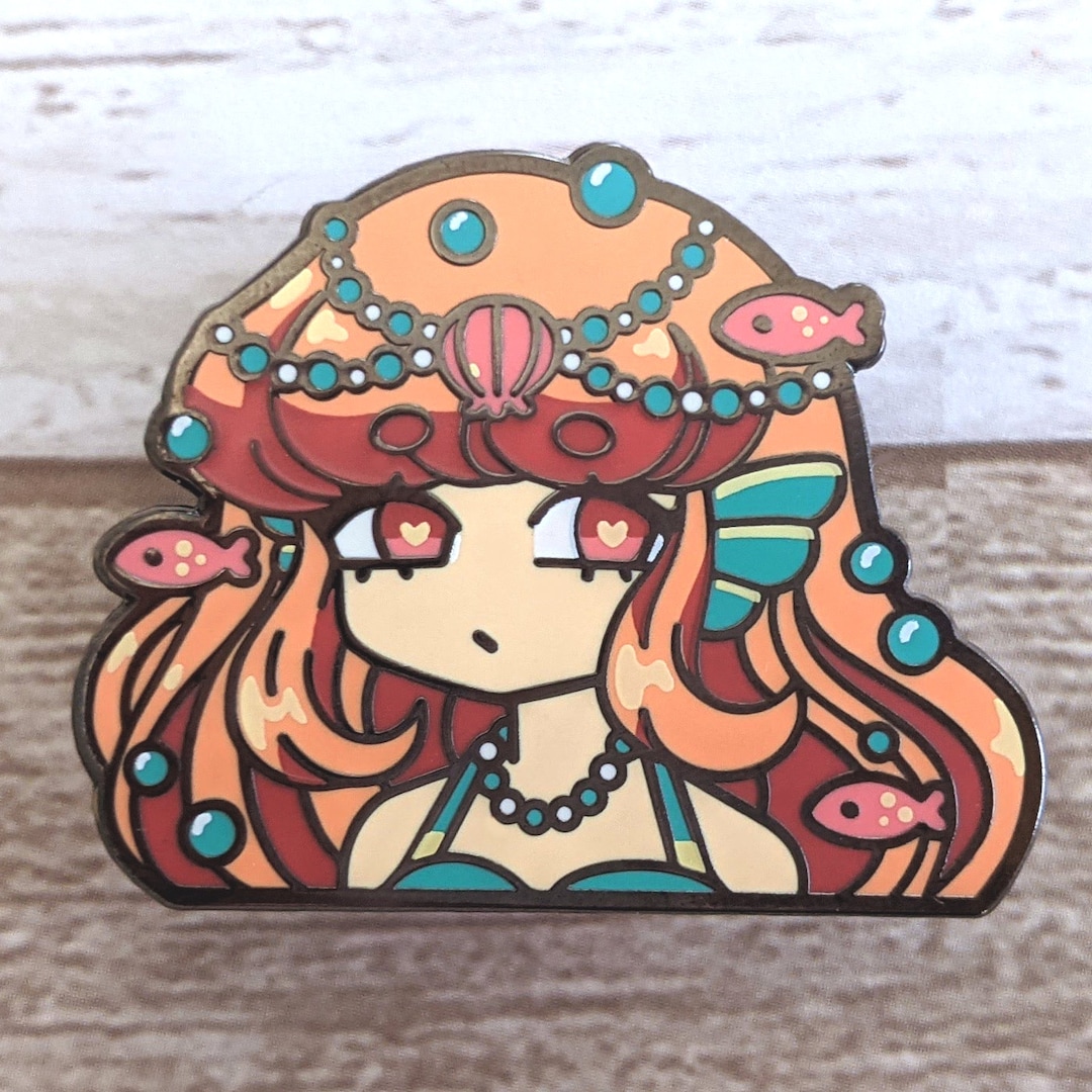 Mermaid Girl Pin - Etsy