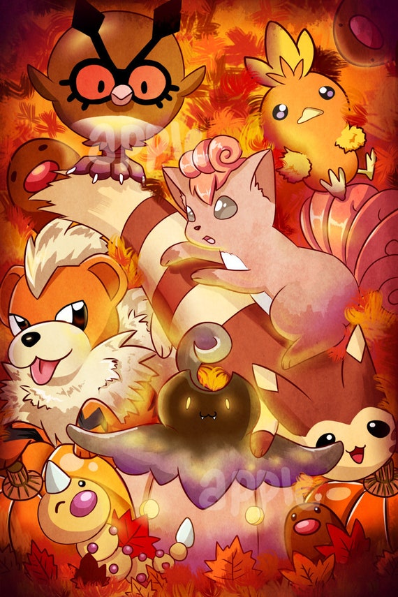 Fall Friends Print - Etsy