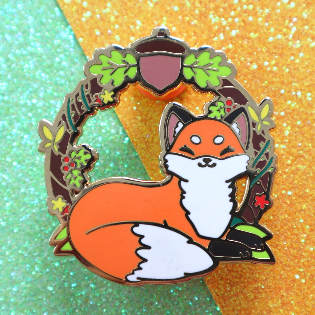 Woodland Fox Pin - Etsy