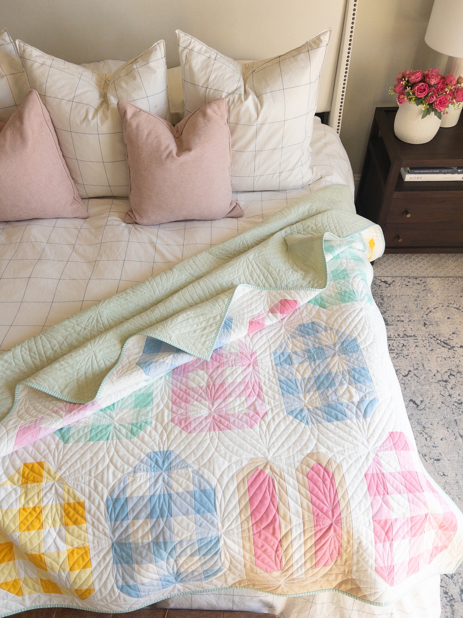 Bunny Kisses Quilt Kit | Classic Version - Spring Quilt, Easter Egg and ...