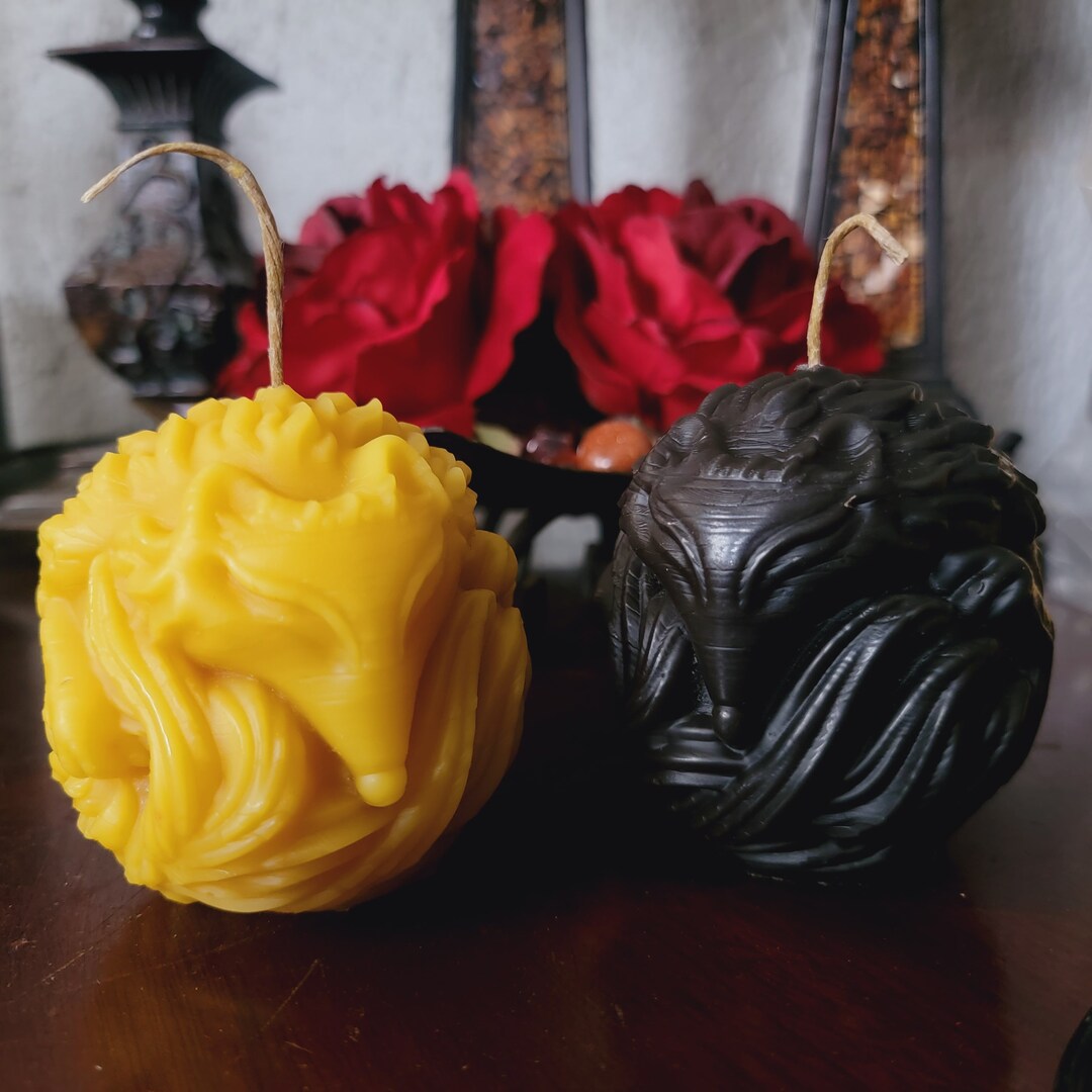 Fox Handmade Beeswax Candle Large - Etsy