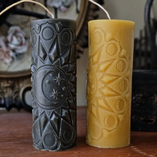 Celestial Pillar Candles - Etsy
