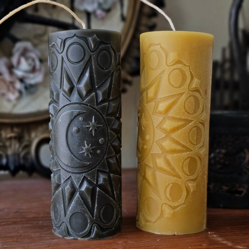 Celestial Pillar Candles - Etsy