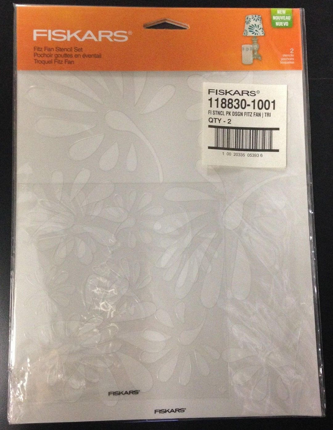 Fiskars 118830-1001 Fitz Fan Decorative Stencil Set (2 Stencils) - Etsy