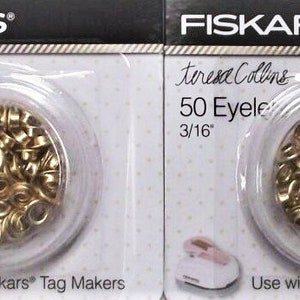 Fiskars 197700-1002 Tag Maker Eyelets 3/16" 2--packs of 50 - Etsy