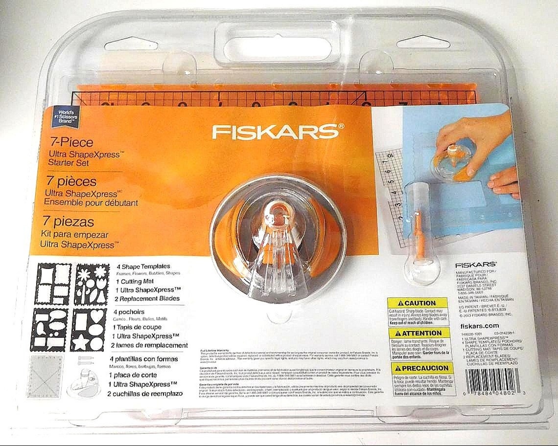 Fiskars 148020-1001 7 Piece Basic Shapes Ultra Shapexpress Starter Set ...