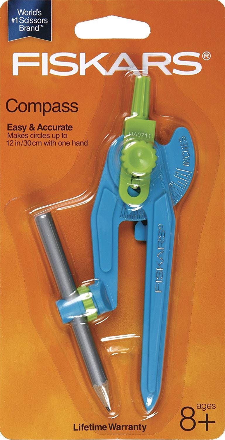Fiskars 12-95300J Plastic Compass Ages 8 Assorted Colors | Etsy