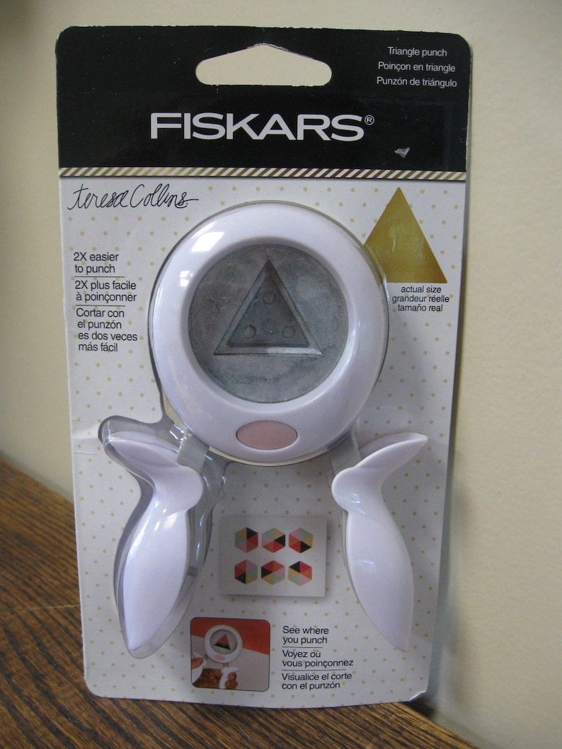 Fiskars 177010-1001 Teresa Collins Triangle Squeeze Punch - Etsy
