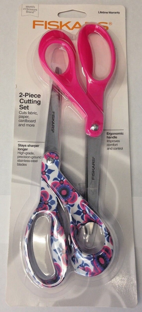 Fiskars 194512-1023 8 Designer Scissors 2 Piece Cutting | Etsy