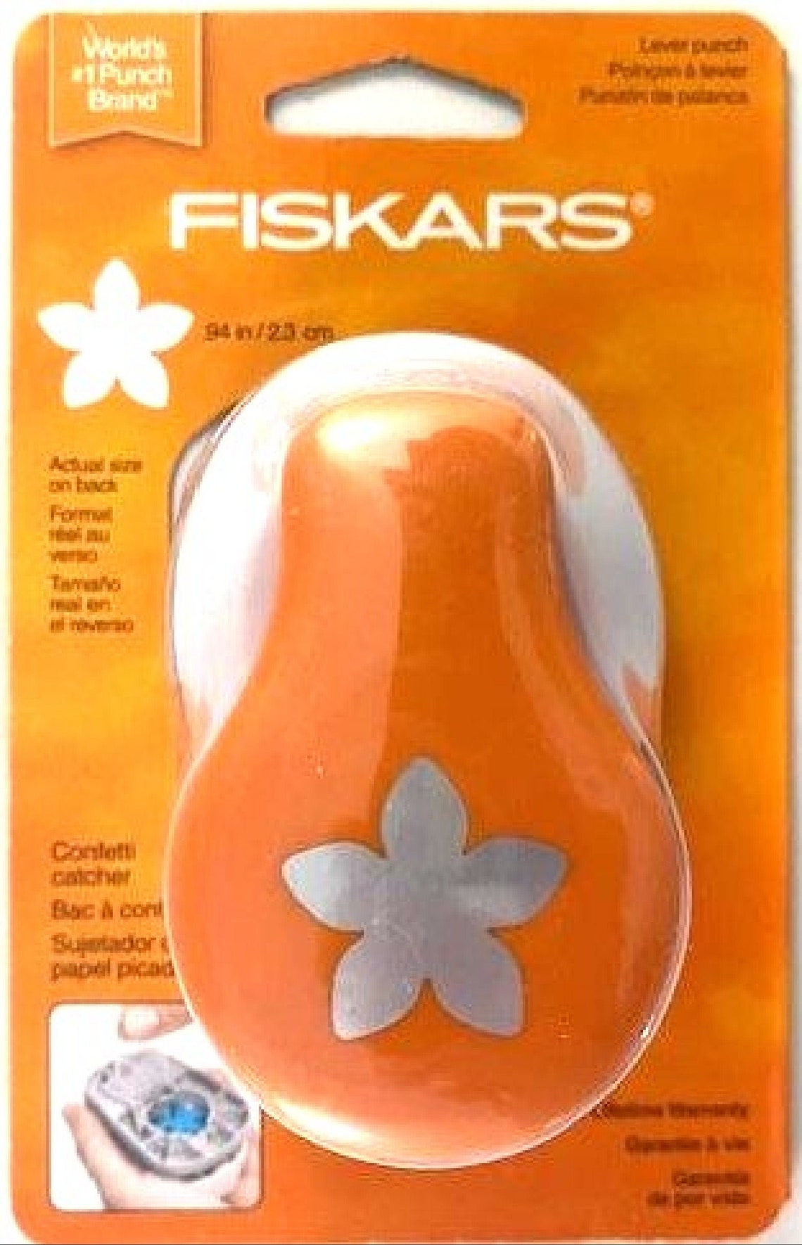 Fiskars 154690-1002 Flower Lever Punch small .94 - Etsy
