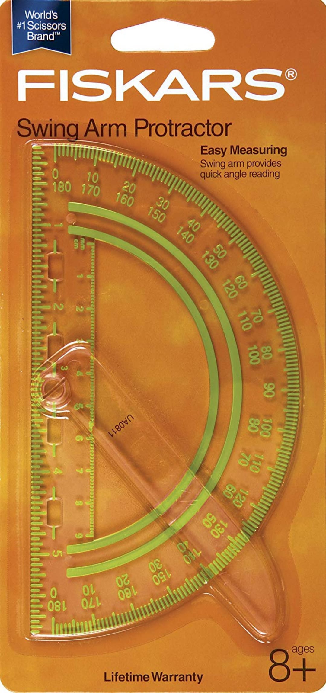 Fiskars 12-95400J 6" Clear Plastic Swing Arm Protractor - 2pcs ...