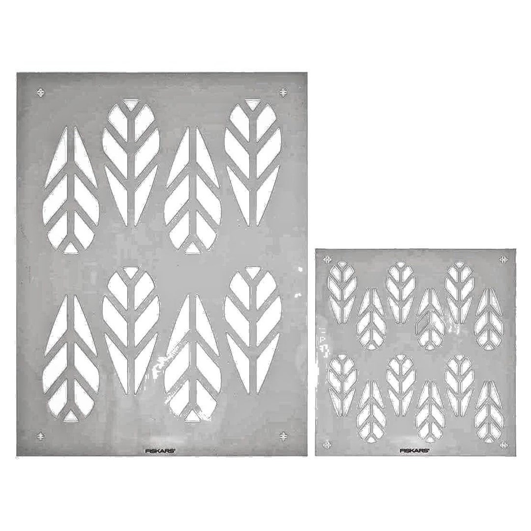 Fiskars 118820-1001 Feather Drops Stencil Set QTY-2 - Etsy