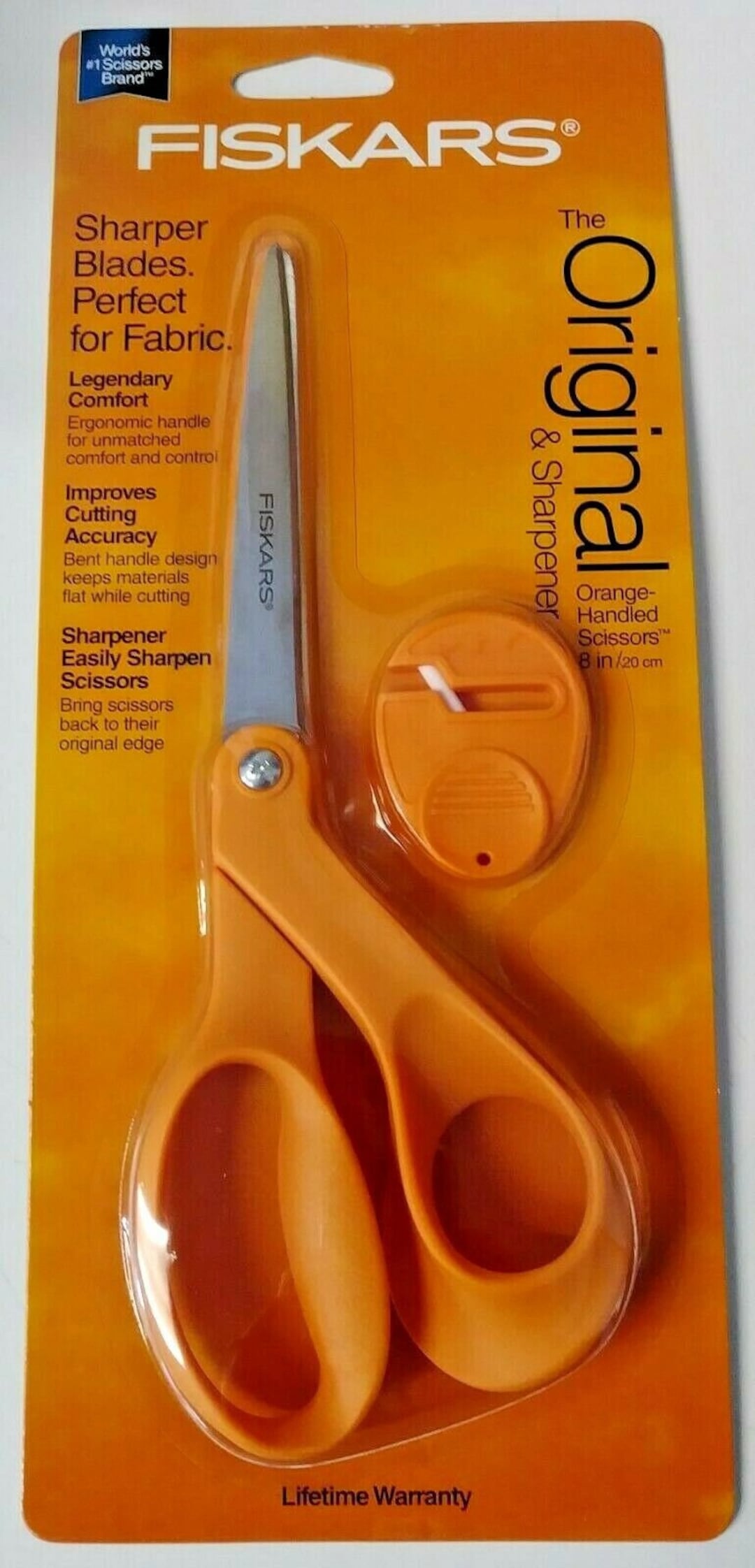 Fiskars 167550-1001 the Original Orange Handled 8" Scissors With ...
