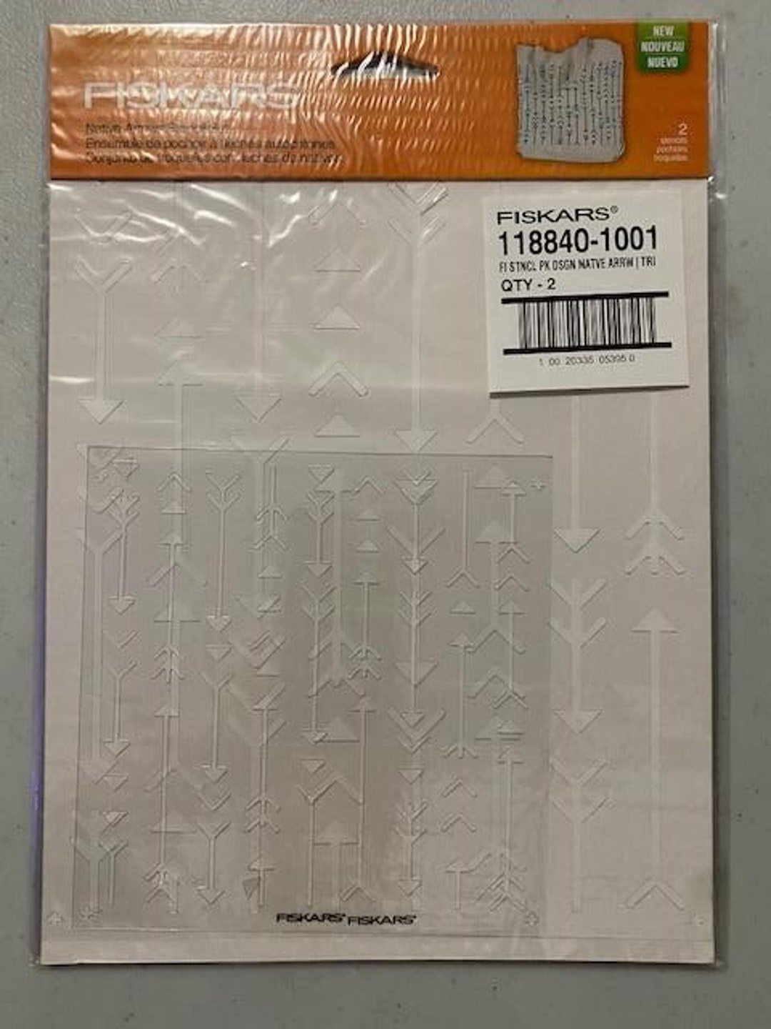 Fiskars 118840 2 Pack Stencil Set Native Arrows - Etsy