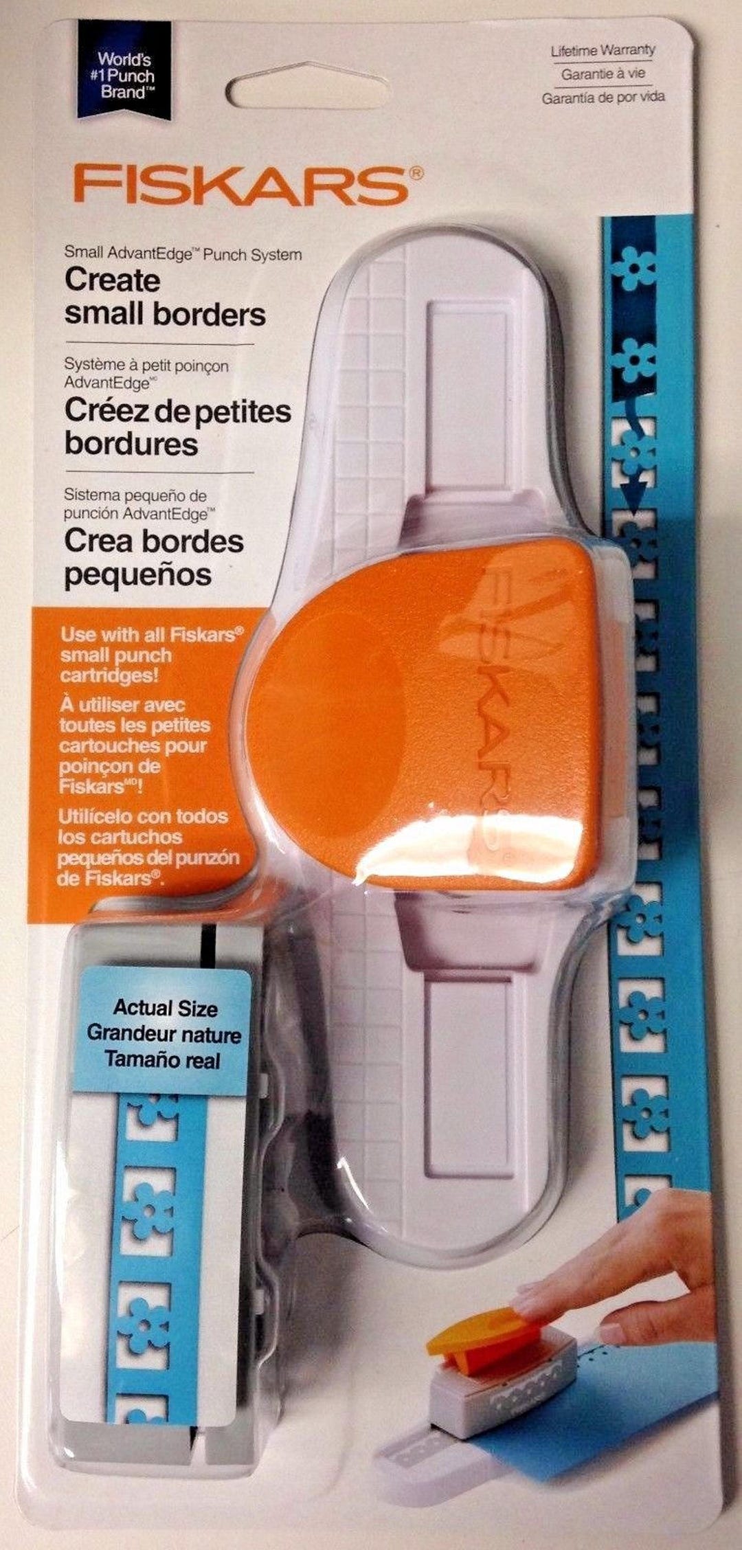 Fiskars 101230-1003 Small Advantedge Interchangeable Border Punch ...