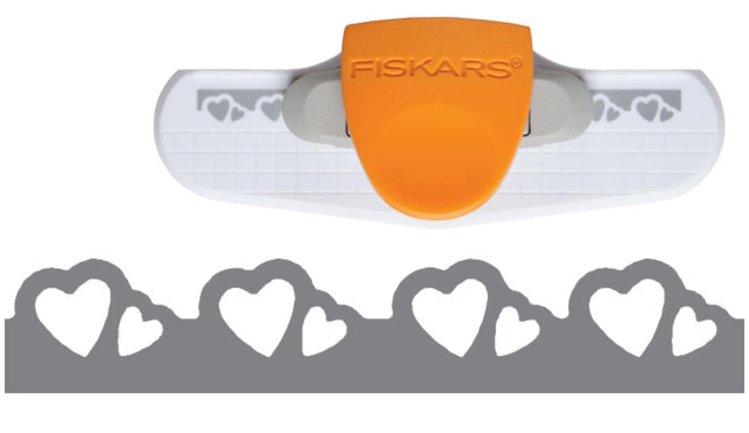 Fiskars 105650-1001 Hearts Border Punch - Etsy