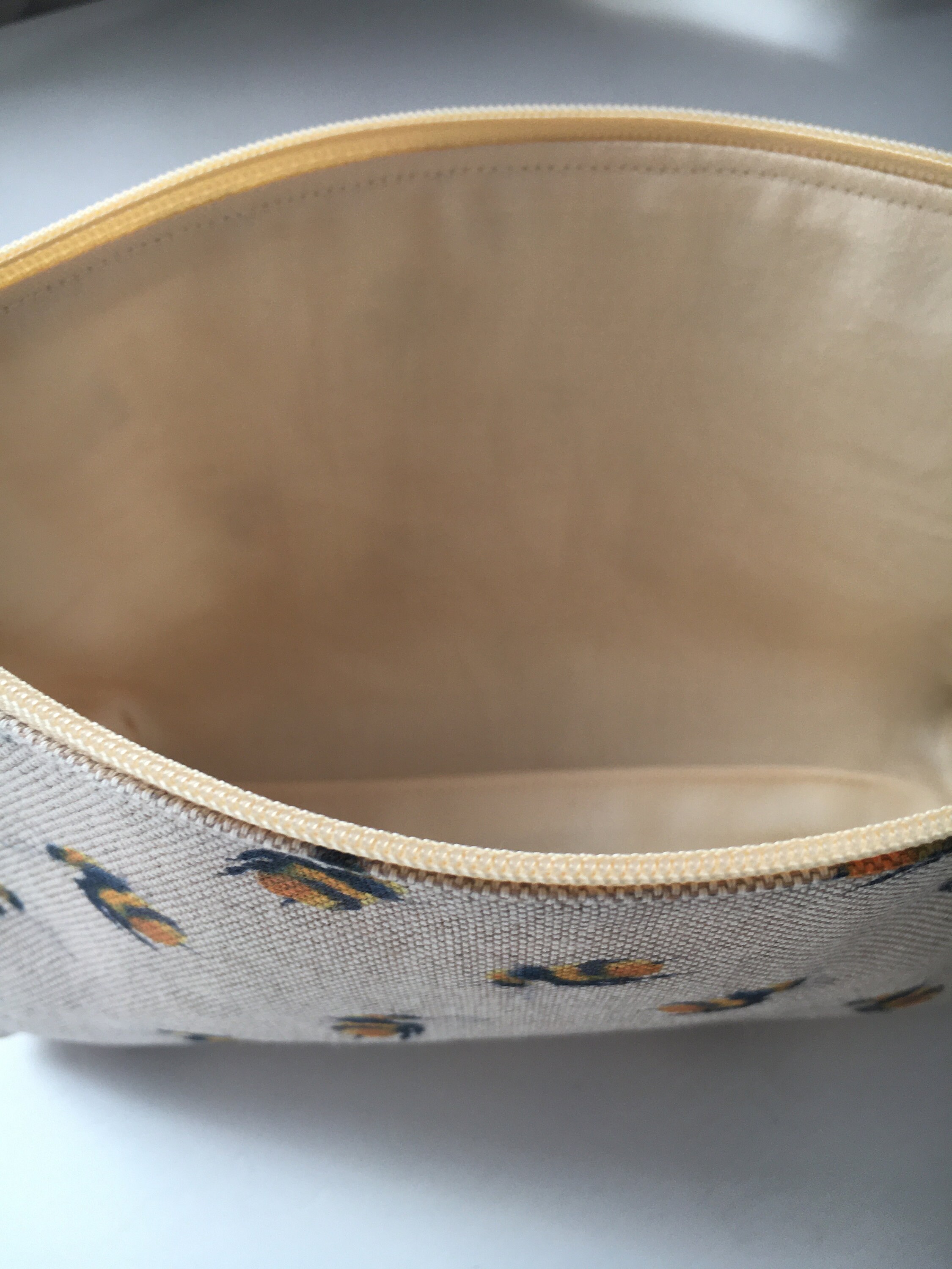 Bumblebee Fabric Pencil Case Handmade Bee Make-up Bag Bee | Etsy