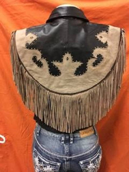 WOMENS Leather VEST Two Toned - Etsy