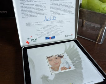 Canada Post 1999-2000 Official Millennium Keepsake Dove Coin and Stamps ...