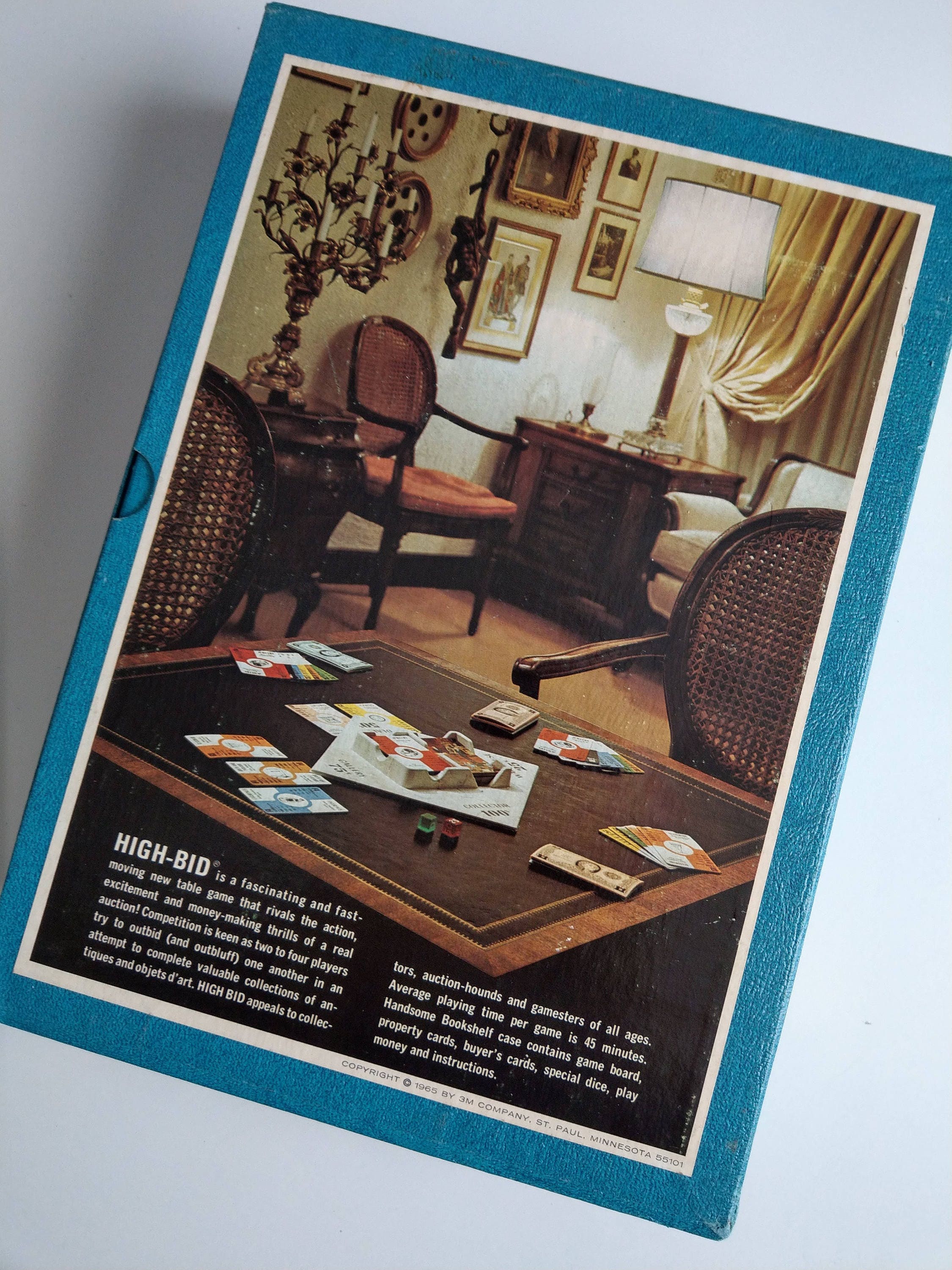 High-bid: the Auction Game A 3M Bookshelf Game 1965 - Etsy Canada