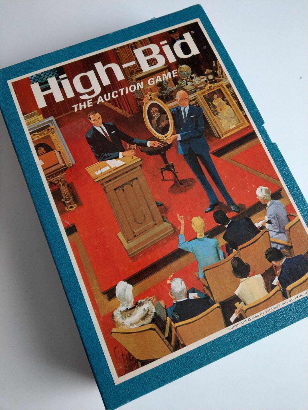 High-bid: the Auction Game - A 3M Bookshelf Game (1965) - Etsy