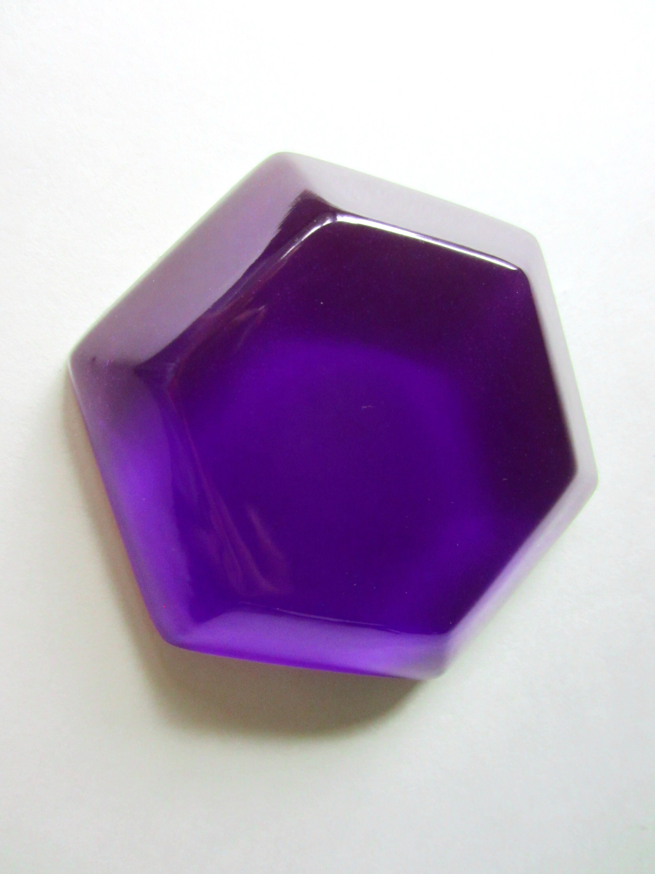 Large Hexagon Gem Cosplay Gem Flat Back Jewel Amethyst | Etsy