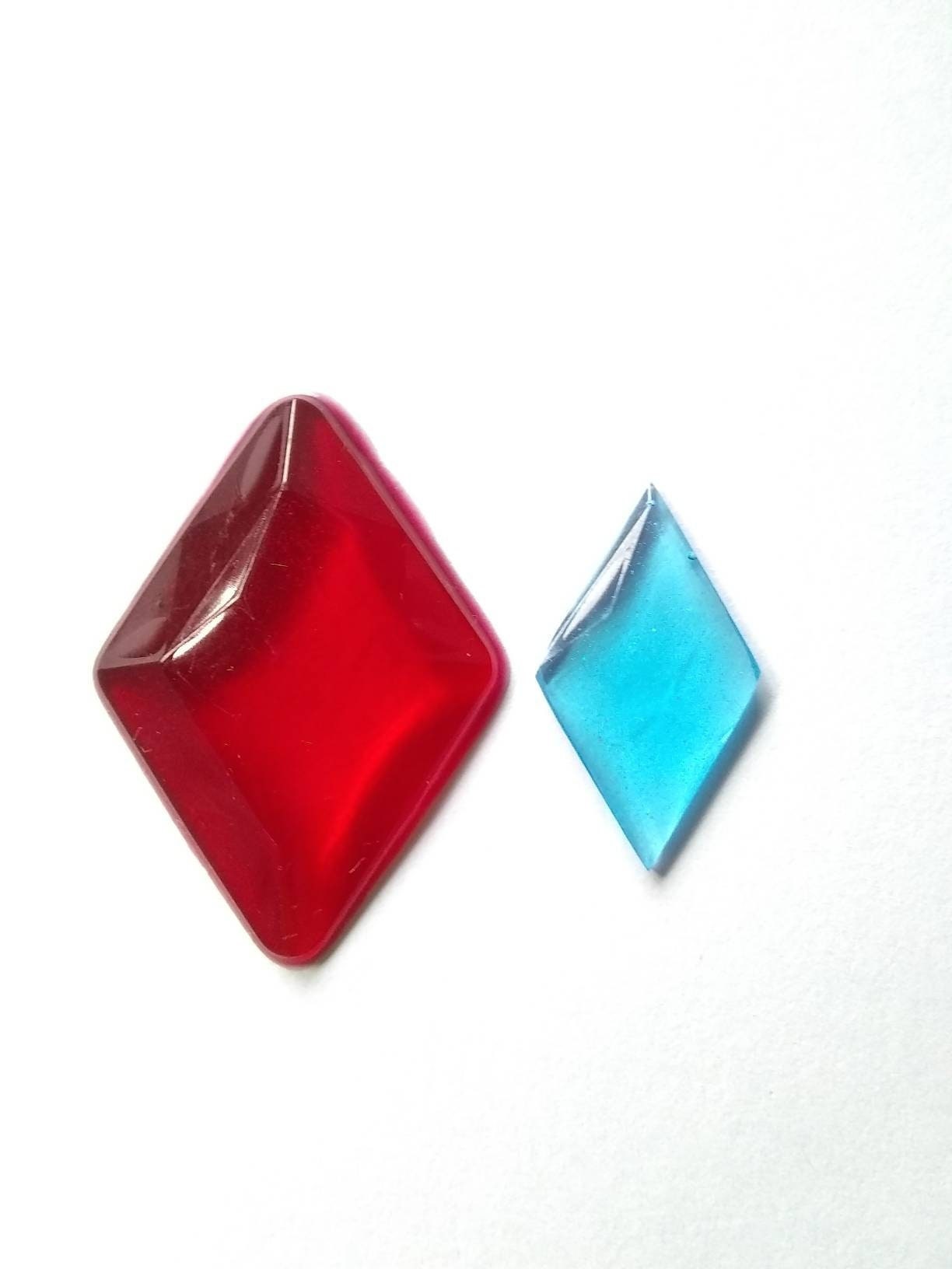 Rhombus Cosplay Gem Flat Back Jewel Resin Cabochon for - Etsy