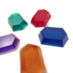 Rupees, Hexagon, Cosplay Gem, Flat Back Jewel, Cabochon for Costume ...