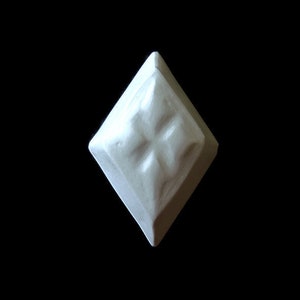 Large Faceted Rhombus Gem, Flat Back Jewel, Resin Diamond Cabochon for ...