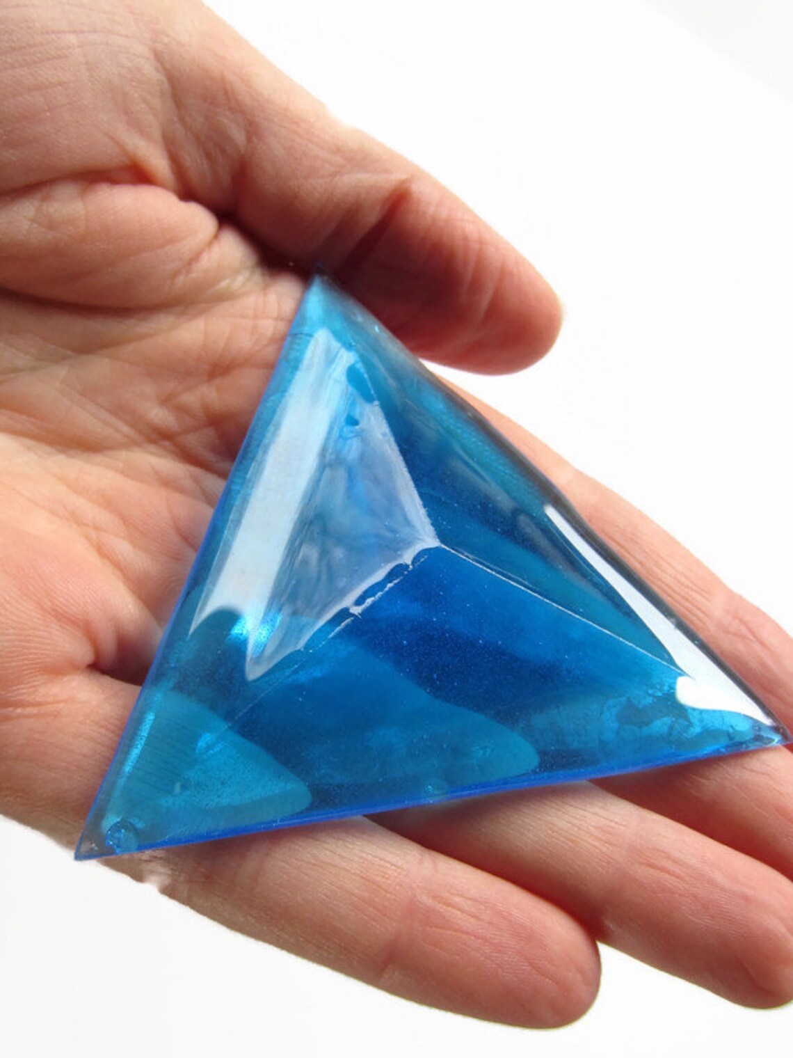 Pyramid Triangle Cosplay Gem Large Flat Back Jewel | Etsy