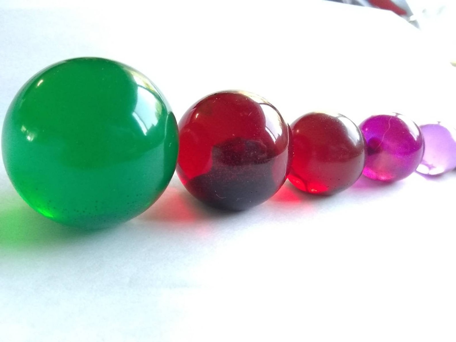 Resin Orb Sphere. Round Ball Gem With Flat Bottom for - Etsy