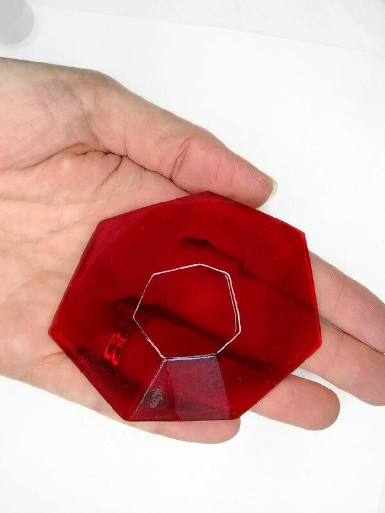 Siren Cosplay Necklace or Gem Heptagon Gem Flat Back Jewel - Etsy