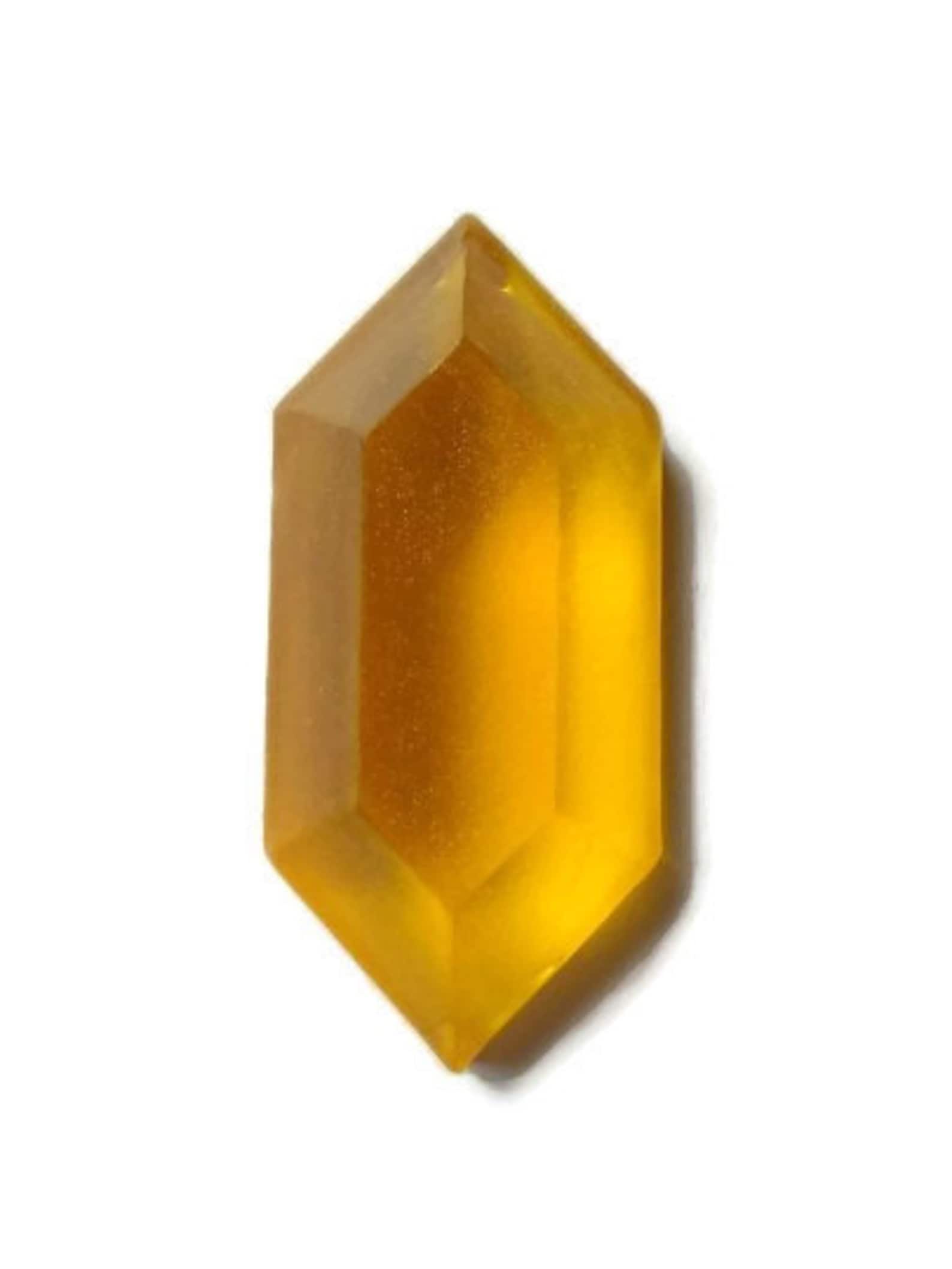 Large Resin Rupee Cosplay Gem Flat Back Hexagon Jewel | Etsy