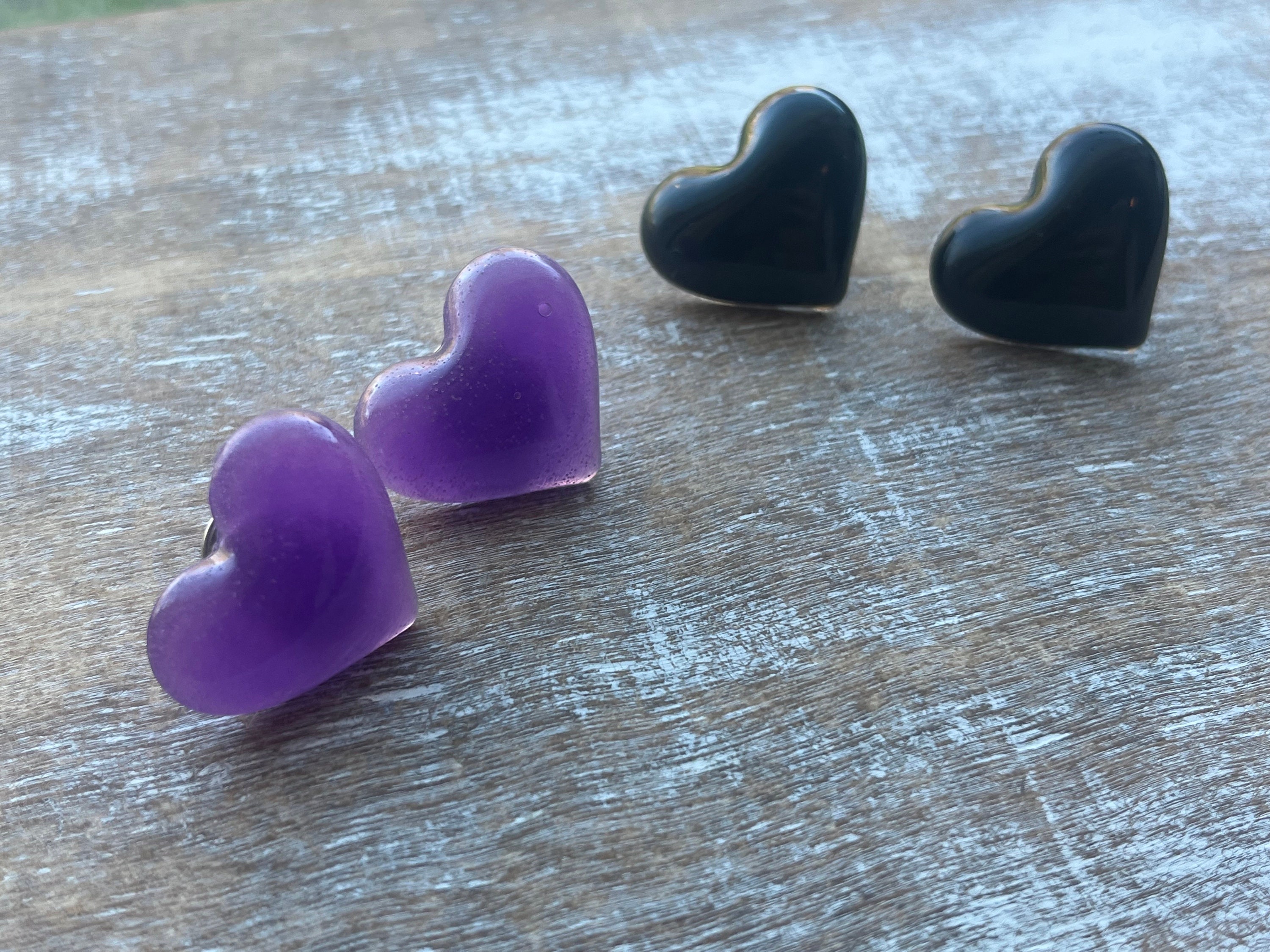 Heart Lapel Pins, Glow in the Dark, Custom Colors Available - Etsy
