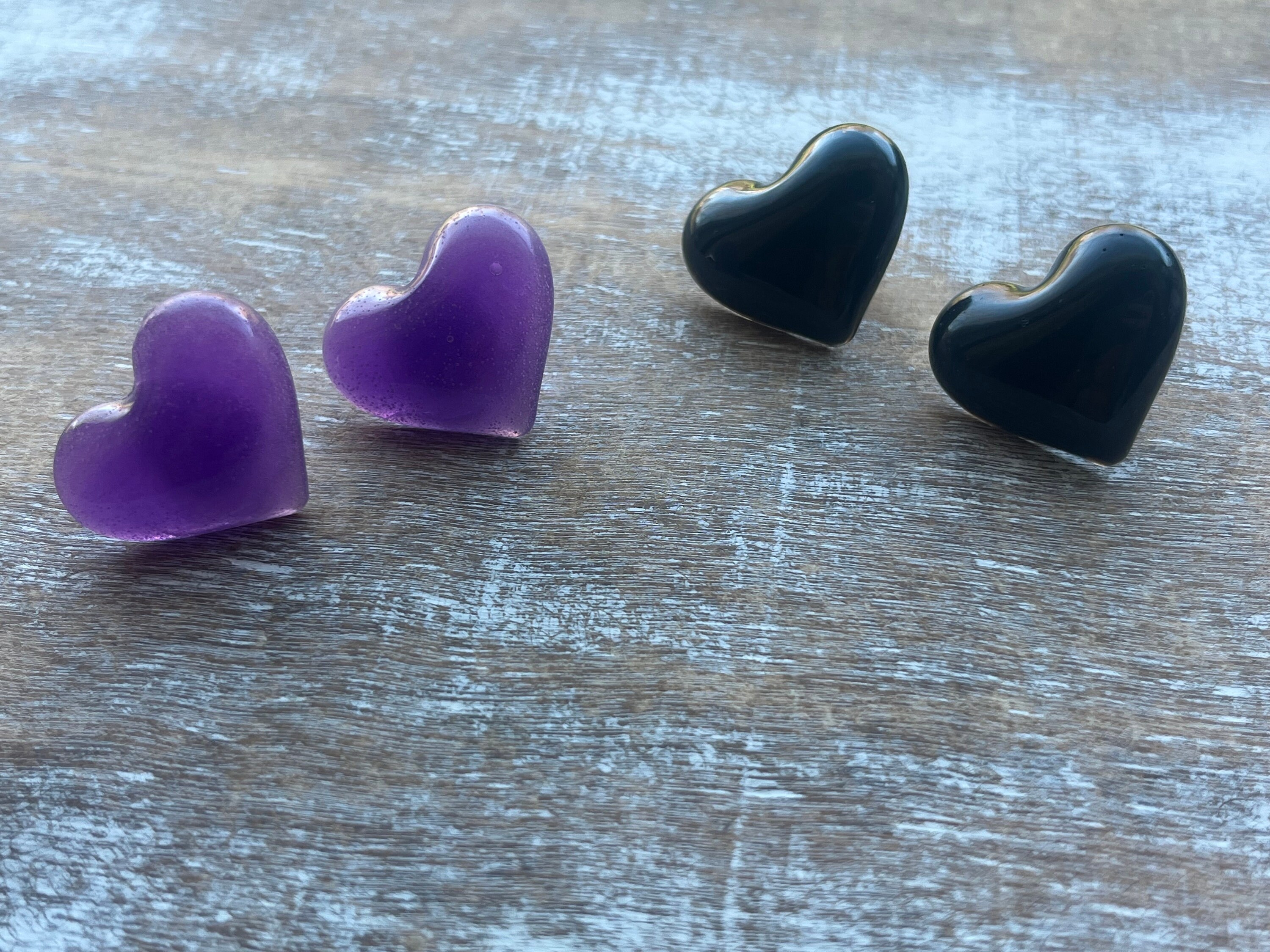 Heart Lapel Pins, Glow in the Dark, Custom Colors Available - Etsy