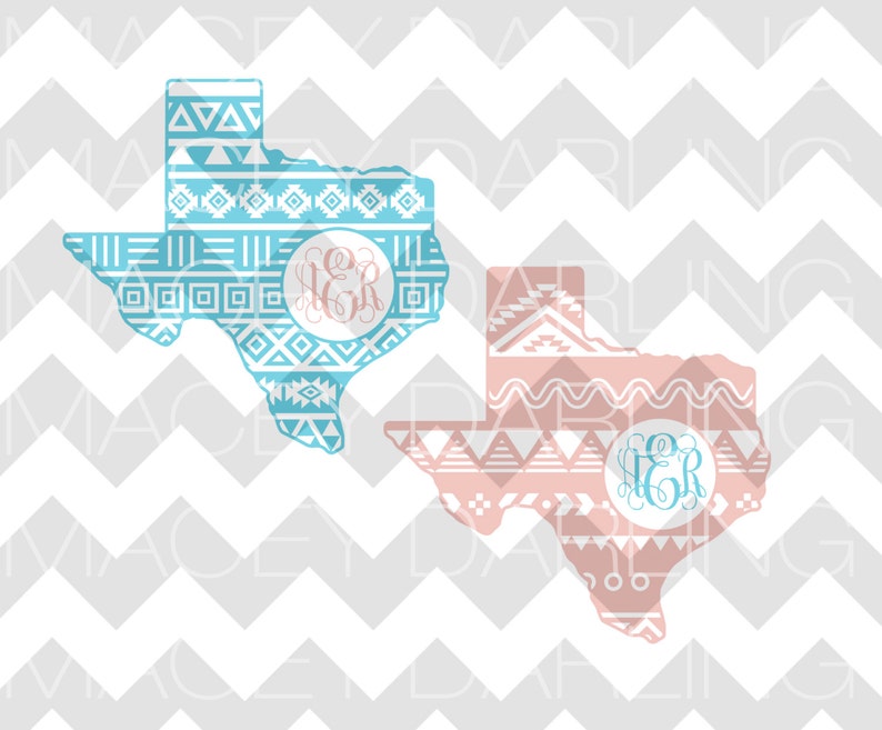 Aztec Texas Monogram Svg Aztec Texas Svg Texas Svg Aztec Etsy