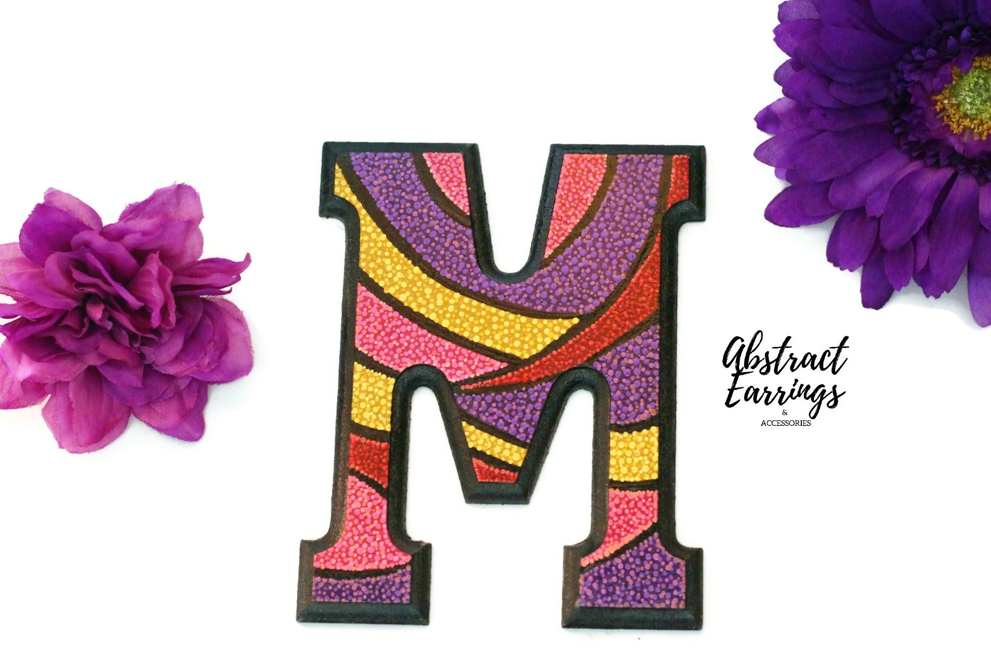 Personalized Letter M Sign Wooden Plaque Wall Hanging - Etsy