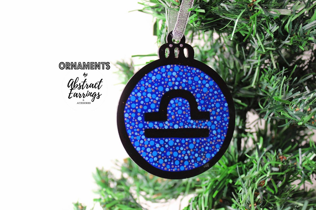 Libra Zodiac Sign Ornament Astrology Horoscope Gift Holiday Tree ...